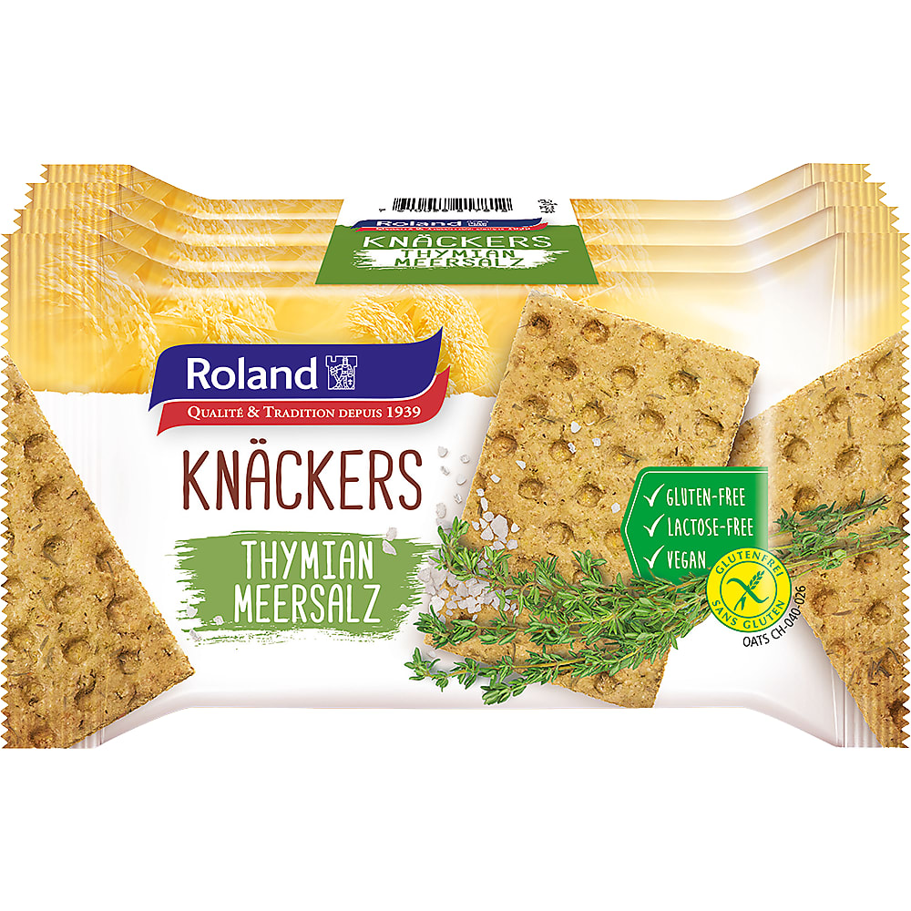 Roland · Crackers · Thymian, Meersalz • Migros
