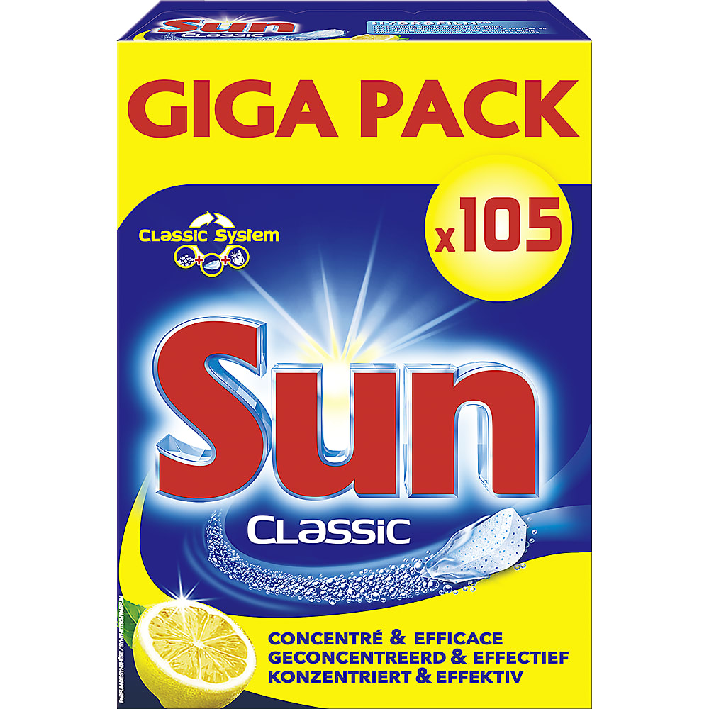Sun Classic Megapack · Produit de lavage pour lave-vaisselle · Lemon ...