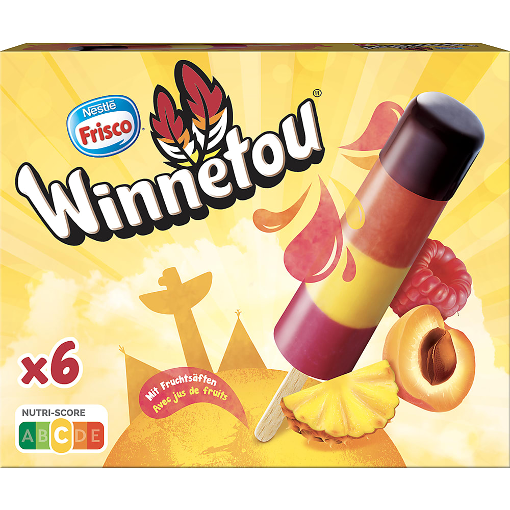 Frisco Winnetou · Wassereis · Himbeere, Aprikose, Ananas • Migros Online