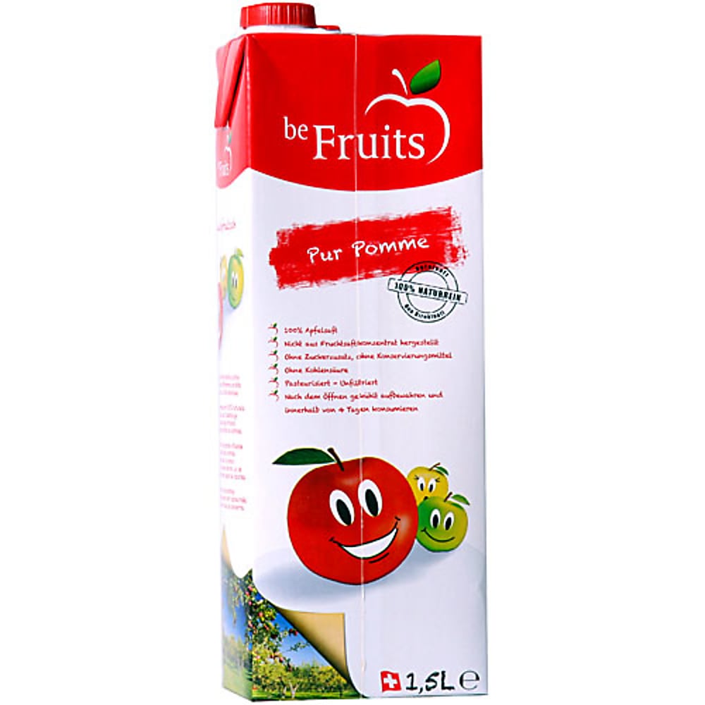 be Fruits · Apple juice · Pure Apple, 100% natural • Migros Online
