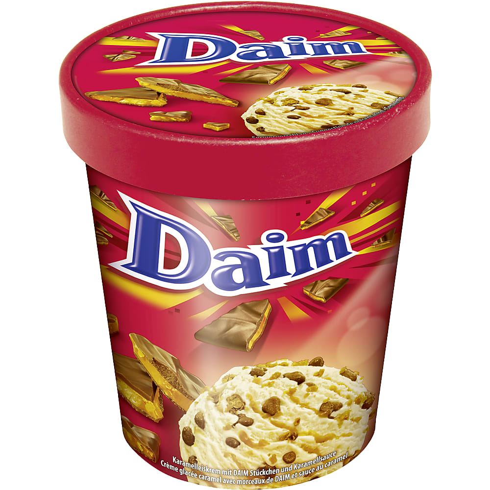 Daim · Karamellrahmeis · mit Daim Stückchen und Karamellsauce • Migros ...