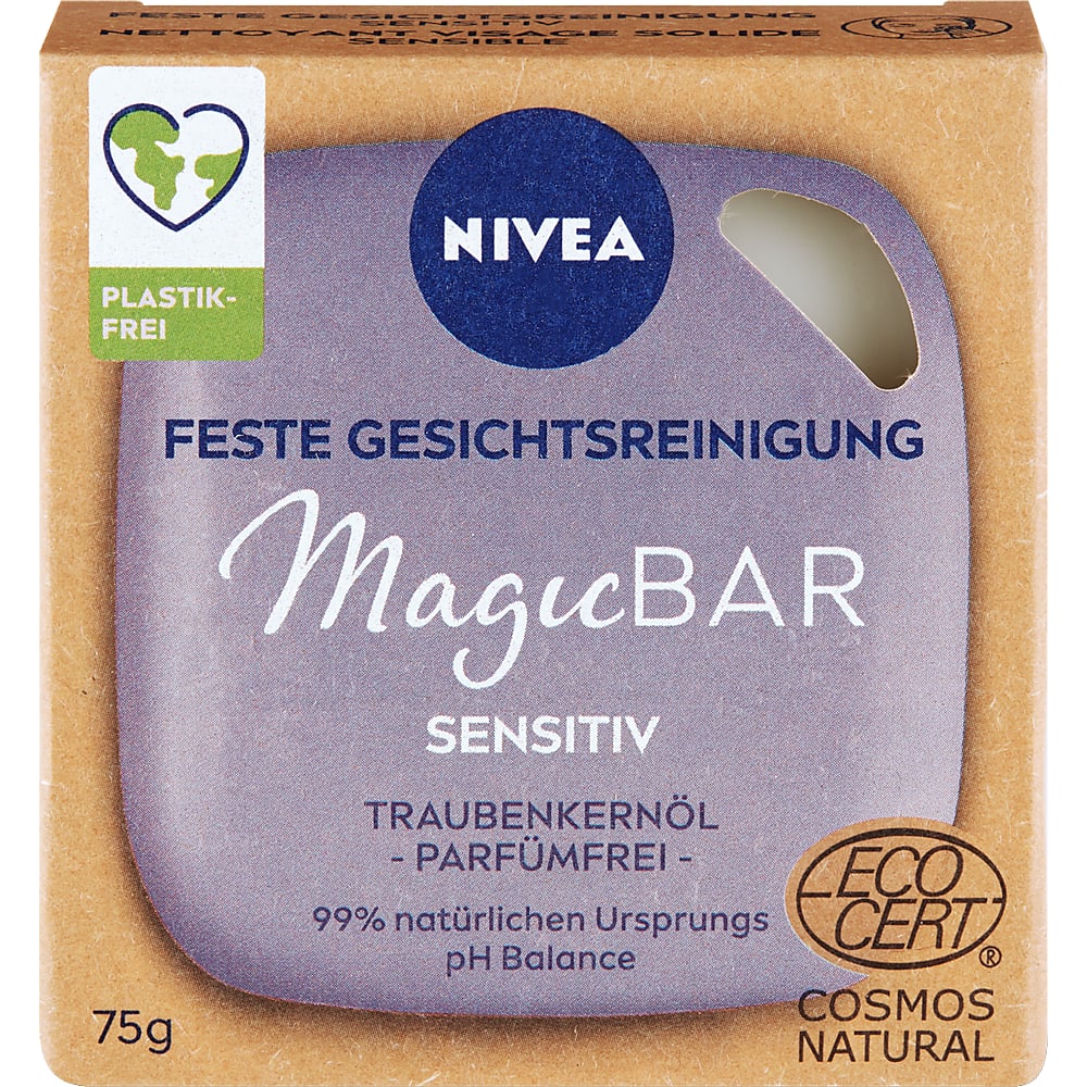 Nivea Magic Bar · Solid face cleanser · With grape seed oil (fragrance ...