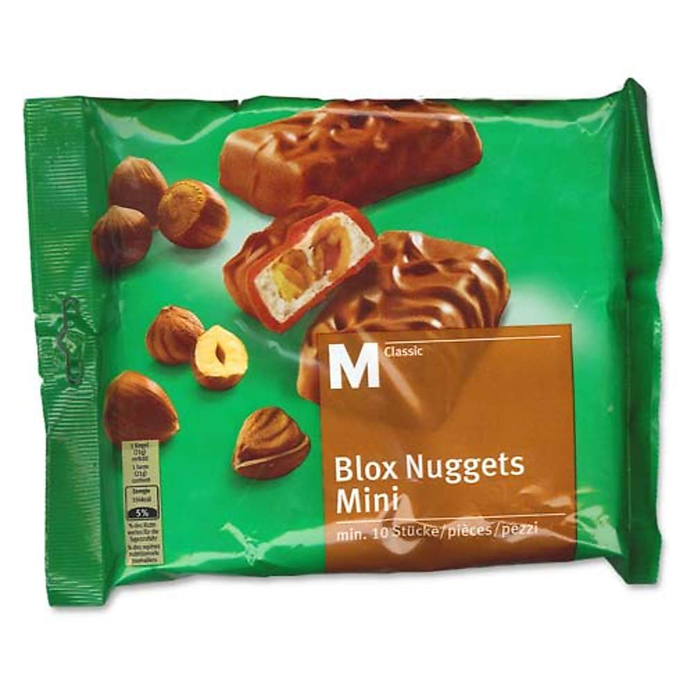 M-Classic Blox Nuggets Mini · Biscuit,caramel,chocolat · Minis • Migros ...