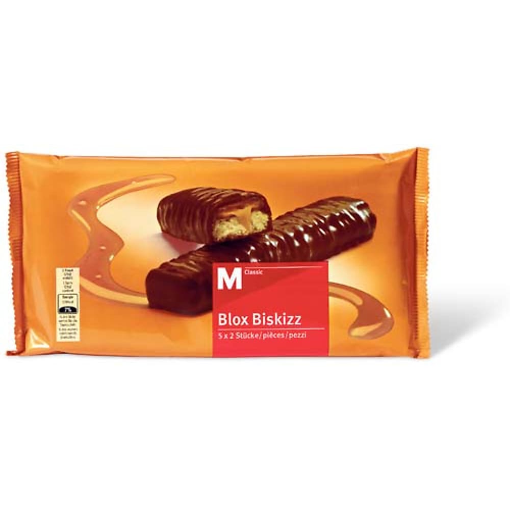 M-Classic Blox Biskizz · Biscuit und Caramel umhüllt von ...