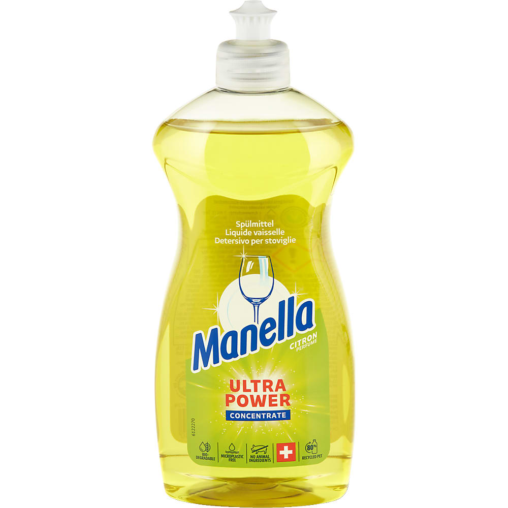 Manella Citron · Hand dishwashing detergent concentrate · Lemon • Migros