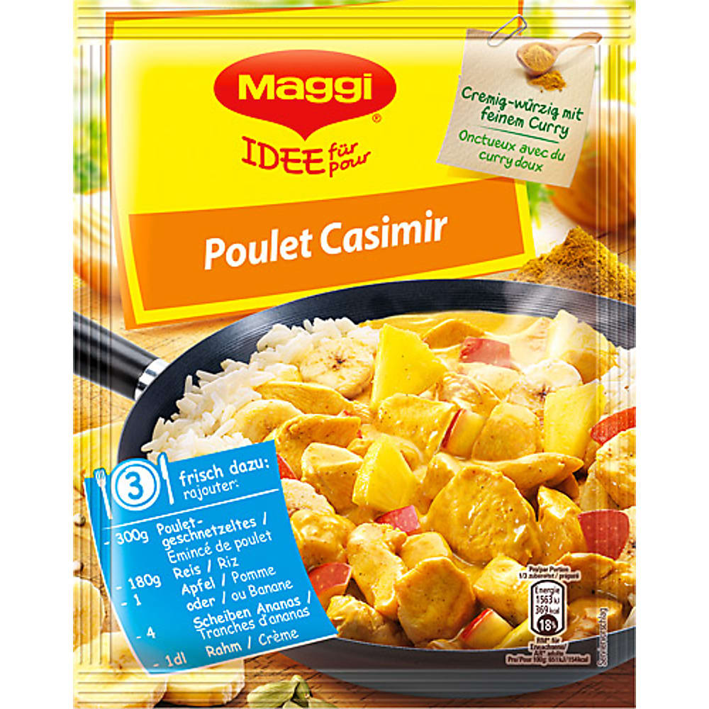 Kaufen Maggi Mix & Fresh · Zubereitung für Sauce mit Curry · Poulet ...