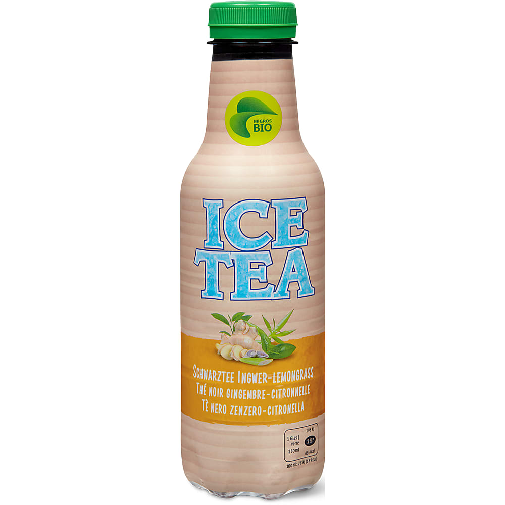 Buy Ice Tea Bio · Iced tea · Black tea, ginger & lemongrass • Migros