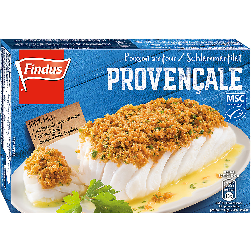 Achat Findus · Poisson au four · Provençale - MSC • Migros
