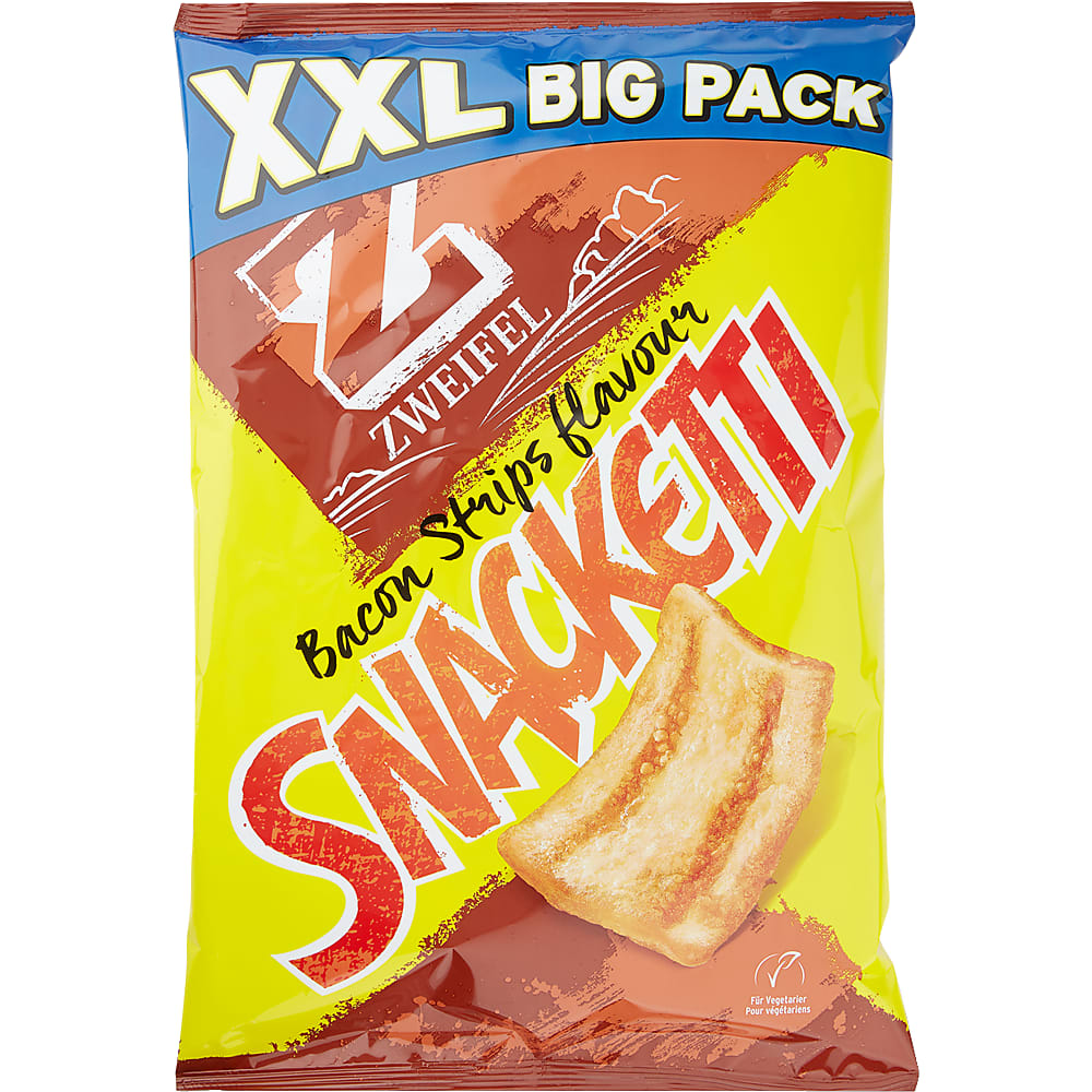 Achat Zweifel Snacketti · Snack de froment · Bacon Strips • Migros