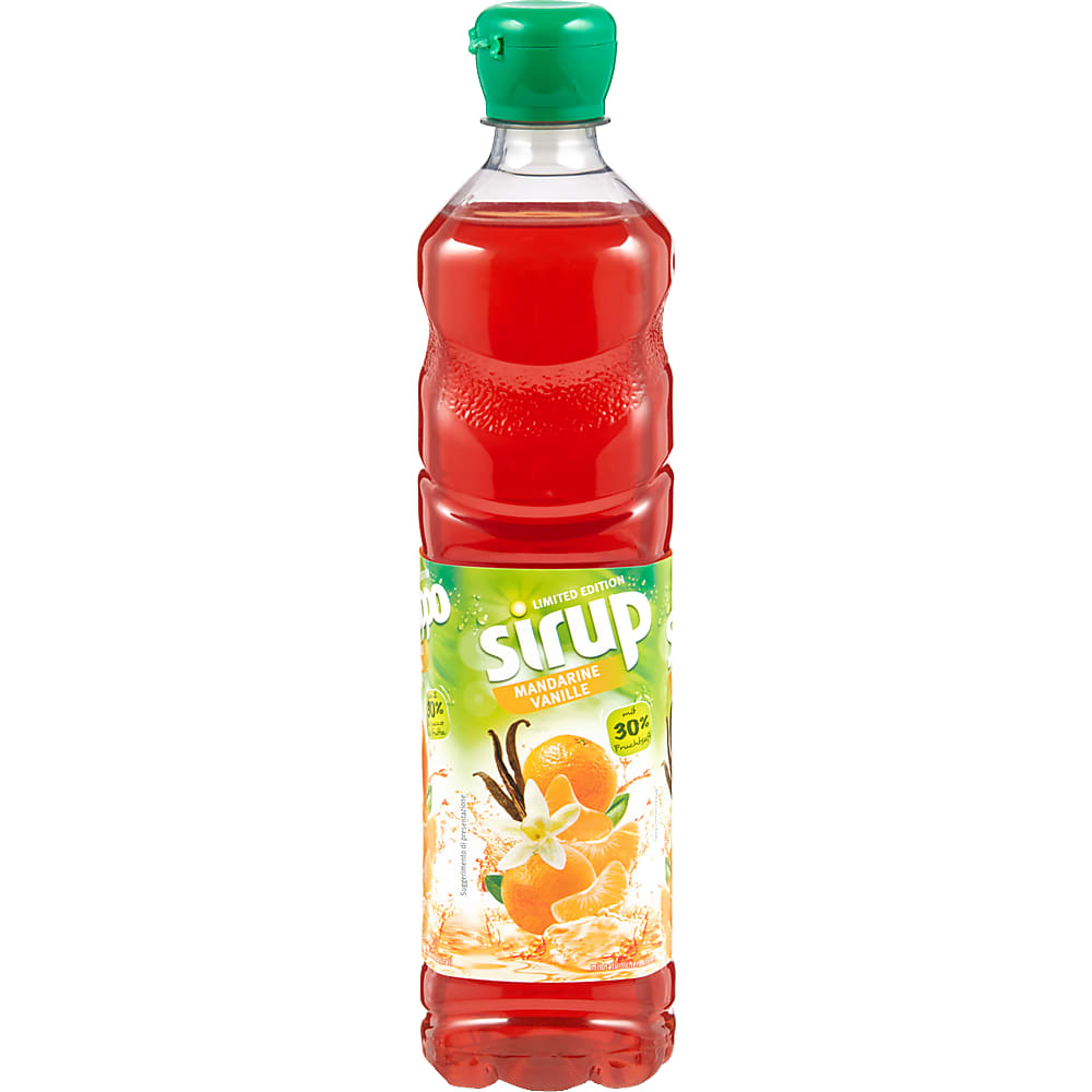 Kaufen Sirup · Mandarine - Vanille Syrup · mit 30% Fruchtsaft und natürlichen Aromen • Migros