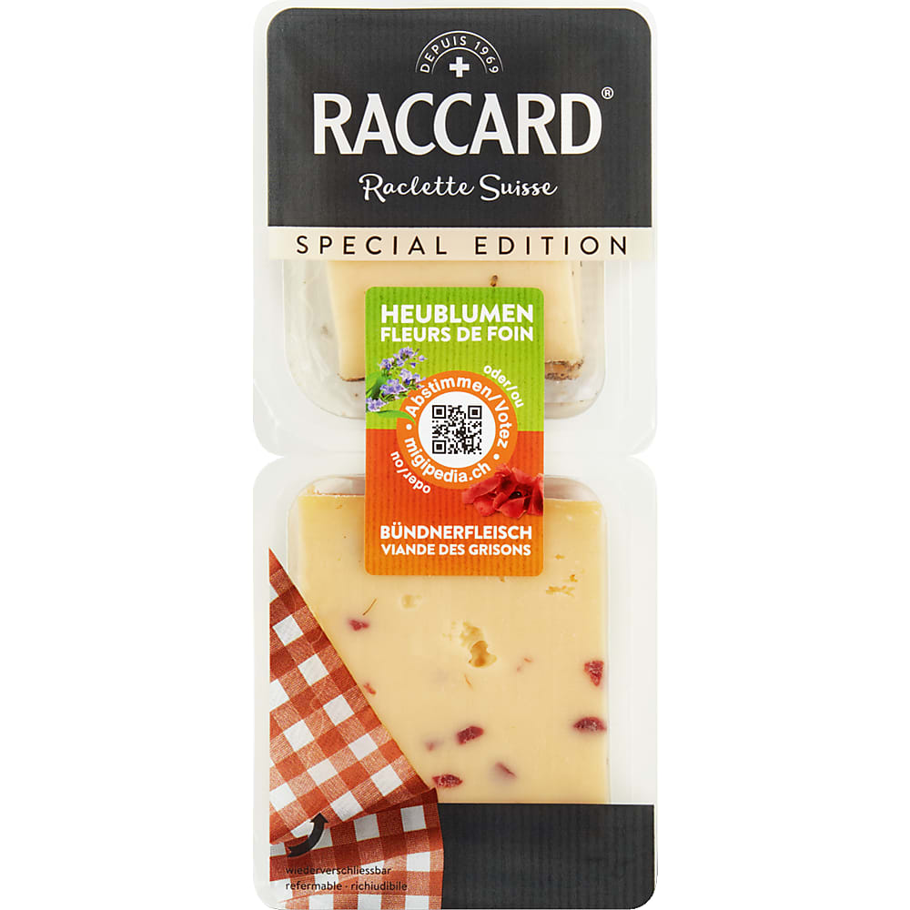 Buy Raccard · Raclette · Hay Flowers-Grisons Meat - 6 slices • Migros