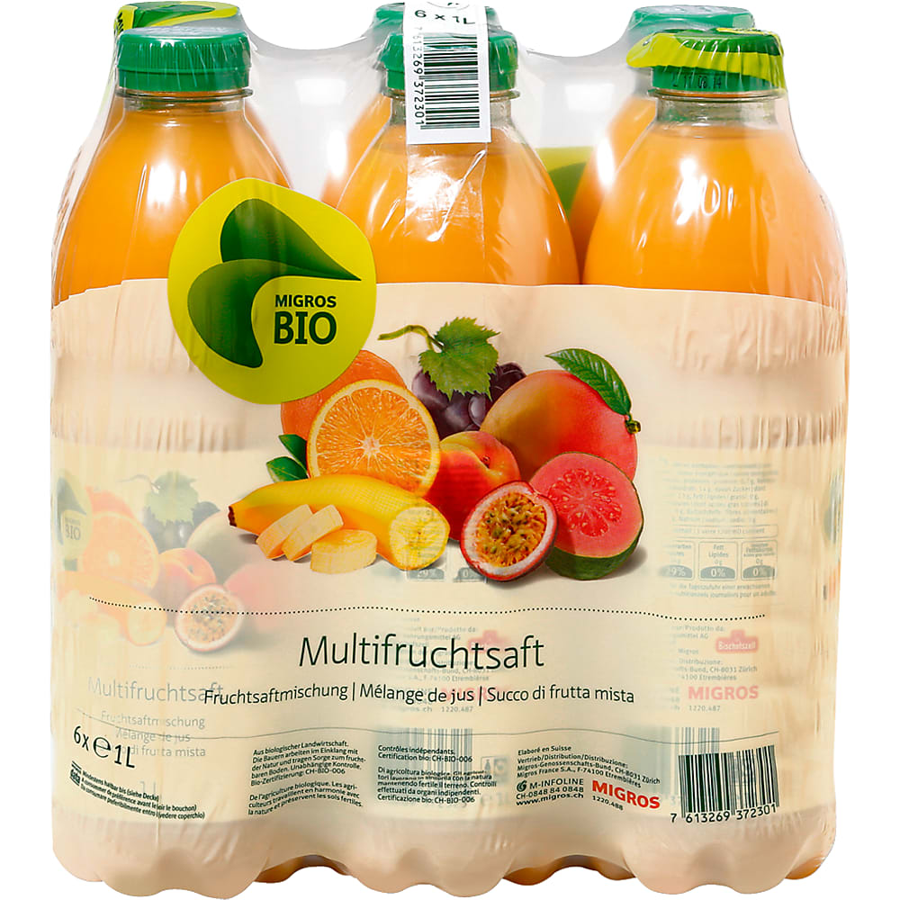 Buy Bio · Multifruit juice · Organic • Migros