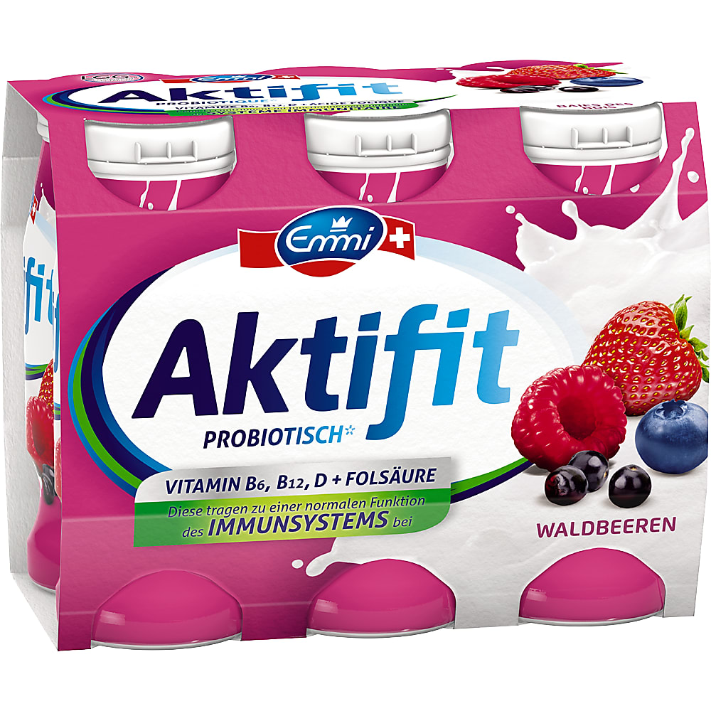 Kaufen Emmi Aktifit · Probiotischer Jogurtdrink · Waldbeeren • Migros