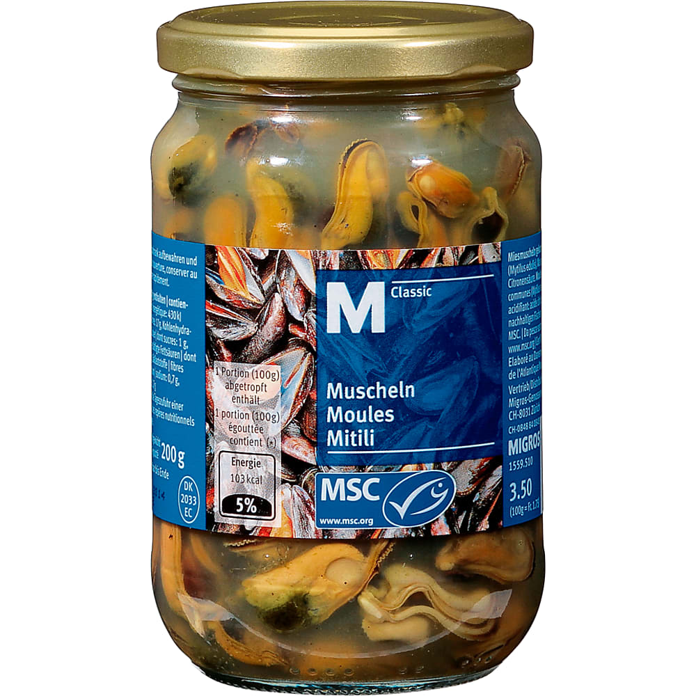 Kaufen M-Classic · MSC Muscheln · Gesalzen, gekocht • Migros