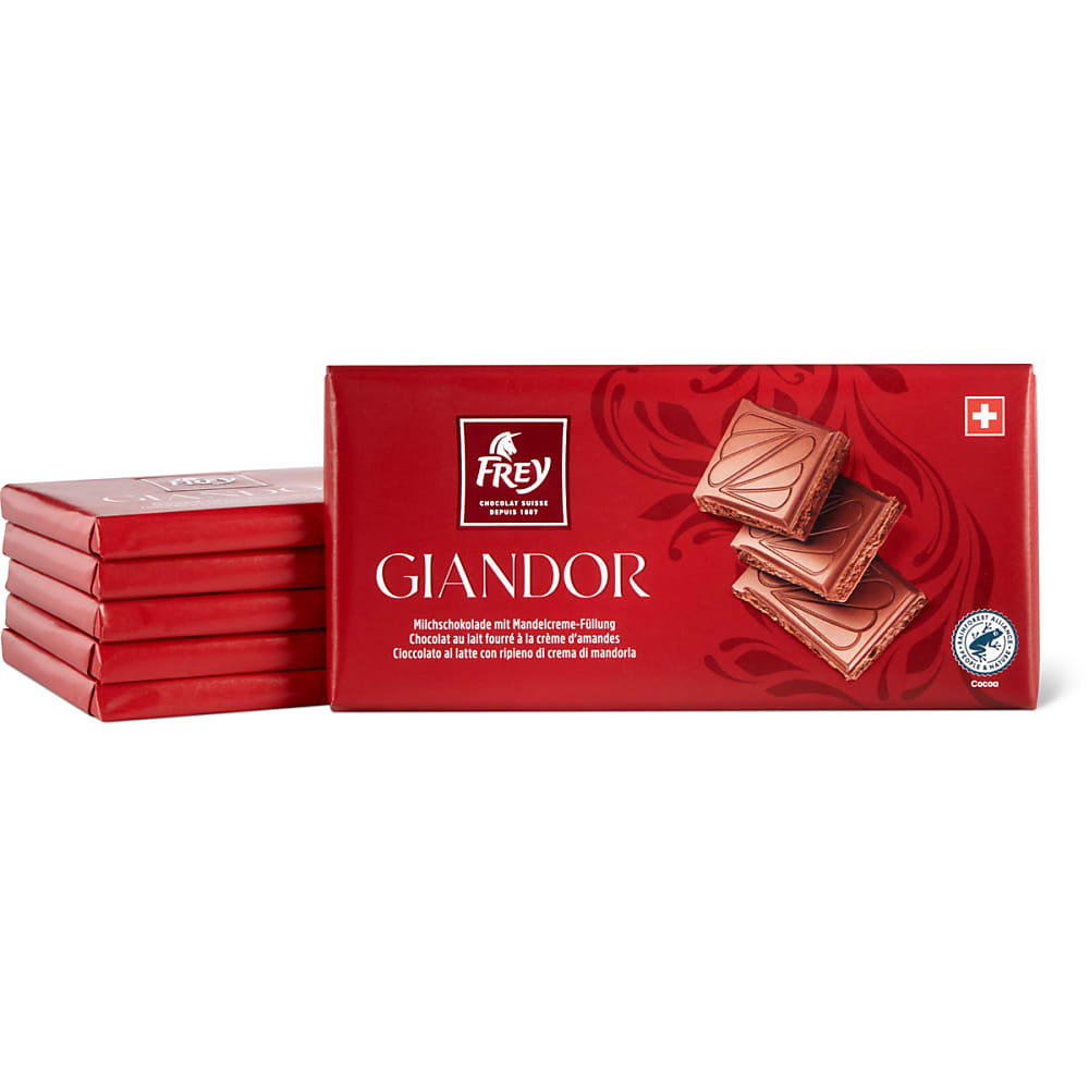 Buy Frey Giandor · Chocolate bars · Milk chocolate with almond cream ...