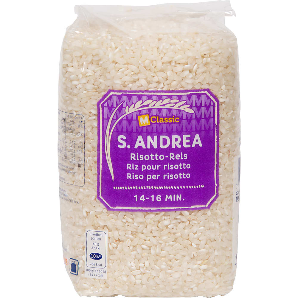 Buy M-Classic S. Andrea · Medium grain rice · Risotto • Migros