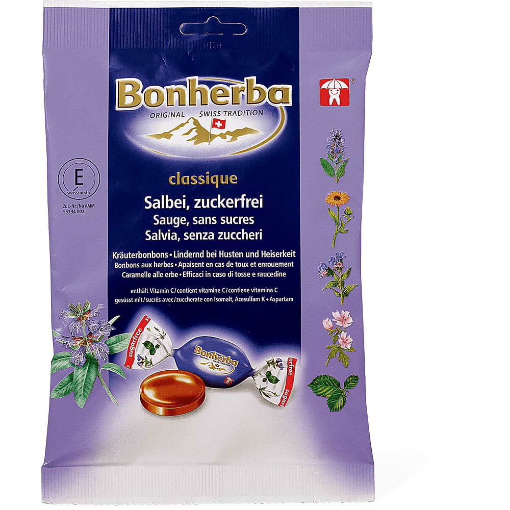 Buy Bonherba Classique · Herbal candies sage,sugar-free • Migros