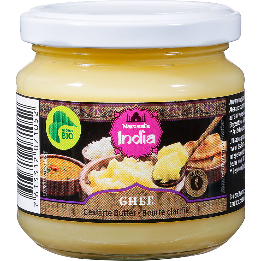 Achat Namaste India · Beurre clarifié · Ghee - Bio • Migros