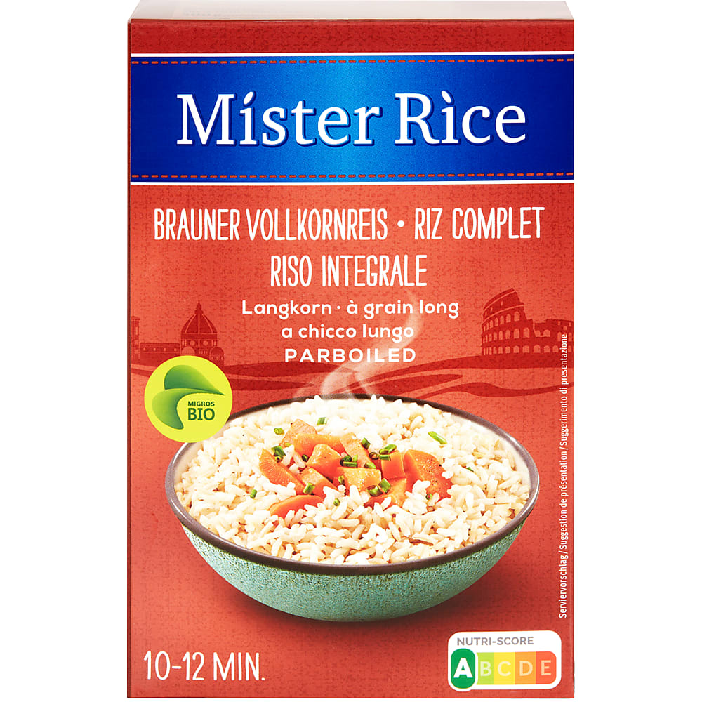 Buy Mister Rice Bio · Long grain Wholemeal rice • Migros Online