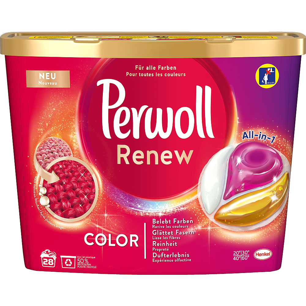Achat Perwoll Color · Lessive capsules · Renew - All in 1 • Migros