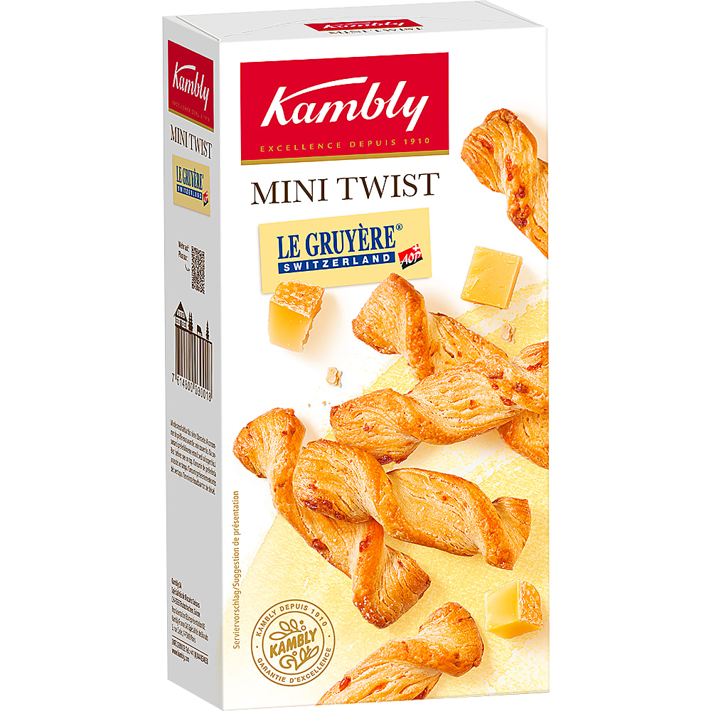 Buy Kambly Mini-Twist · Mini flûtes twisted, puff pastry · Cheese and ...
