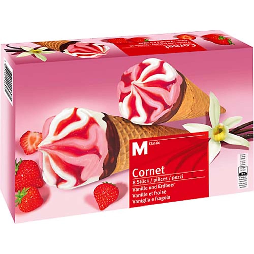 Buy M-Classic · Cornet · Vanille et Fraise • Migros