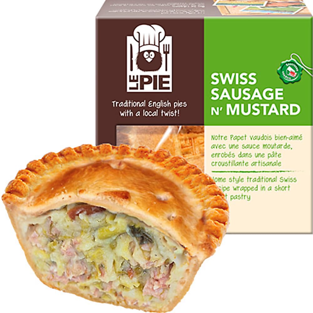 LePie Swiss Sausage n' Mustard · Tarte salée · Saucisson vaudois ...