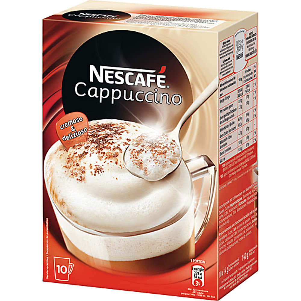 Nescafé Cappuccino · Boisson instantanée à base de café soluble et de ...