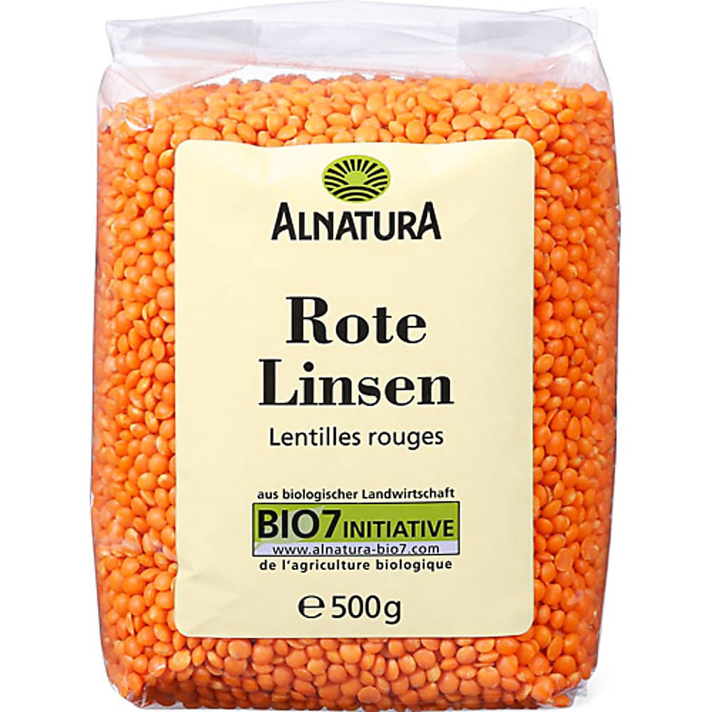 Alnatura · red lentils • Migros