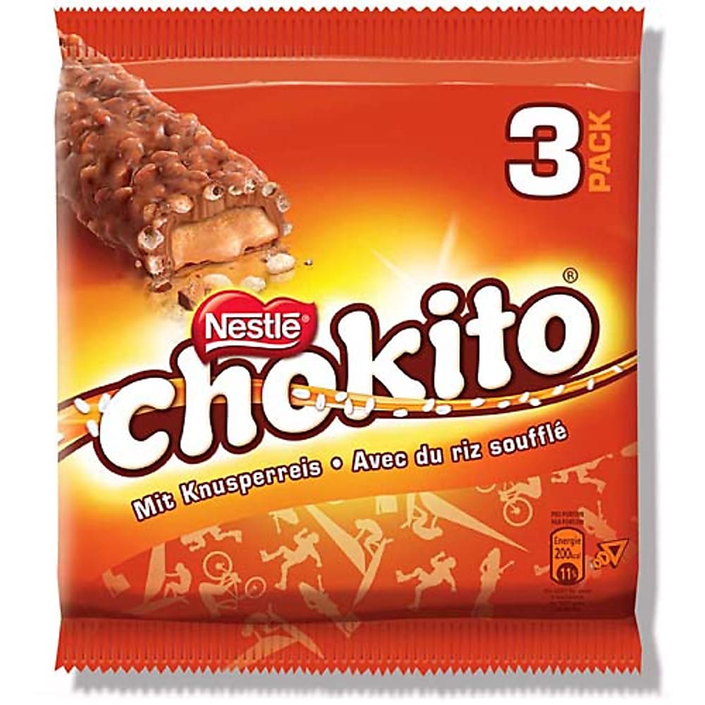 Chokito Nestlé · Barre chocolatée au caramel, riz soufflé enrobés de ...