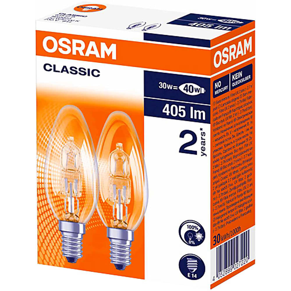 Osram Halogen · Lampe halogène classic B · 30W E14 • Migros