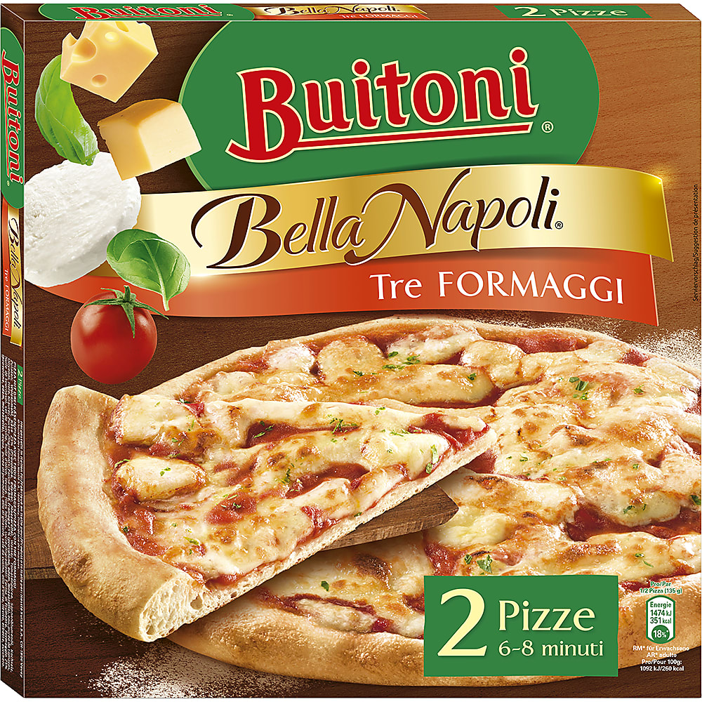 Buitoni Bella Napoli · Pizza · 3 Formaggi • Migros