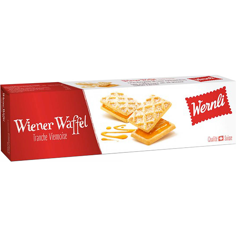 Wernli Wiener Waffel · Tender shortbread with fine apricot filling ...