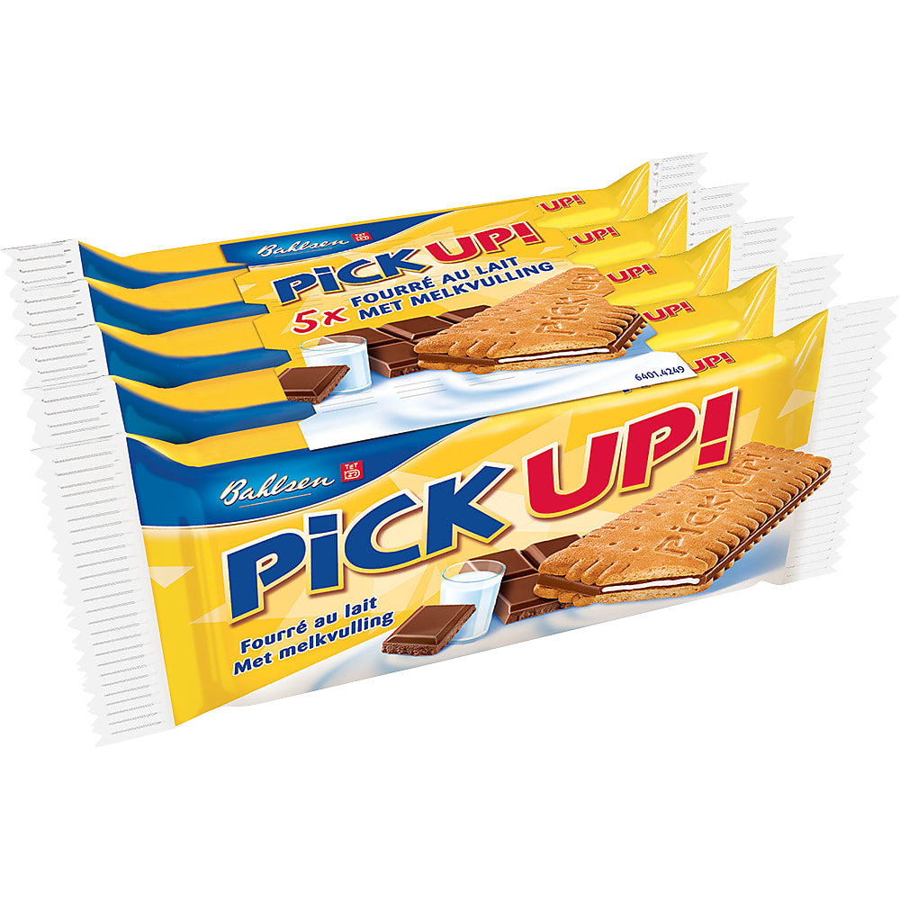 Bahlsen Pick Up! · Milk chocolate bar in a biscuit sandwich. · Milk ...