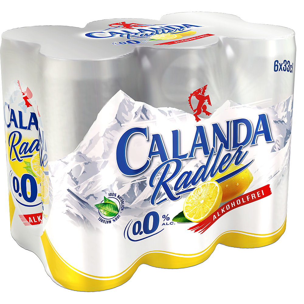 Calanda Radler · Bière aromatisée · Sans alcool - 0.0% • Migros