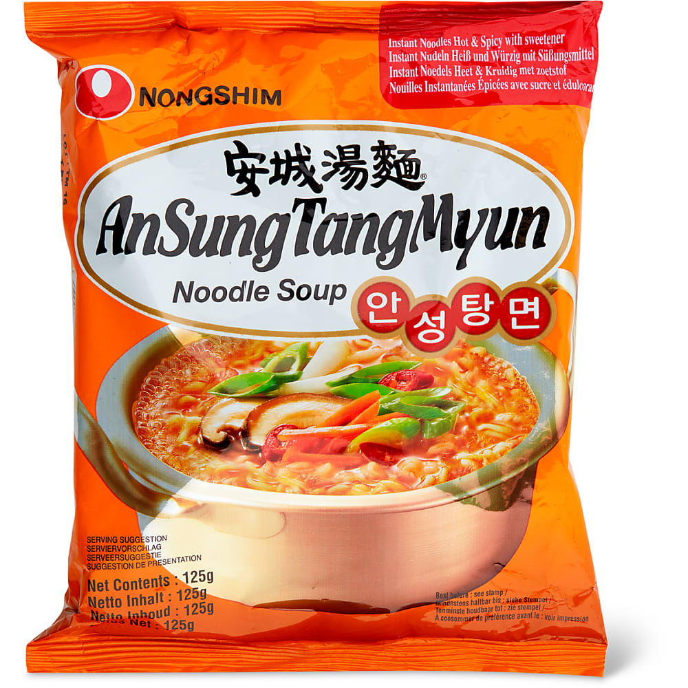 Nongshim Ansungtangmyun · Noodle soup · Hot and spicy • Migros