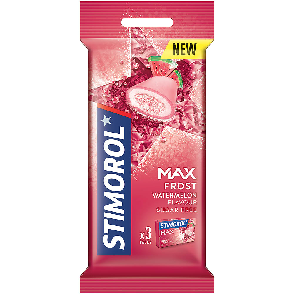 Stimorol Max Frost · Chewing-gum sans sucre avec un cœur liquide ...