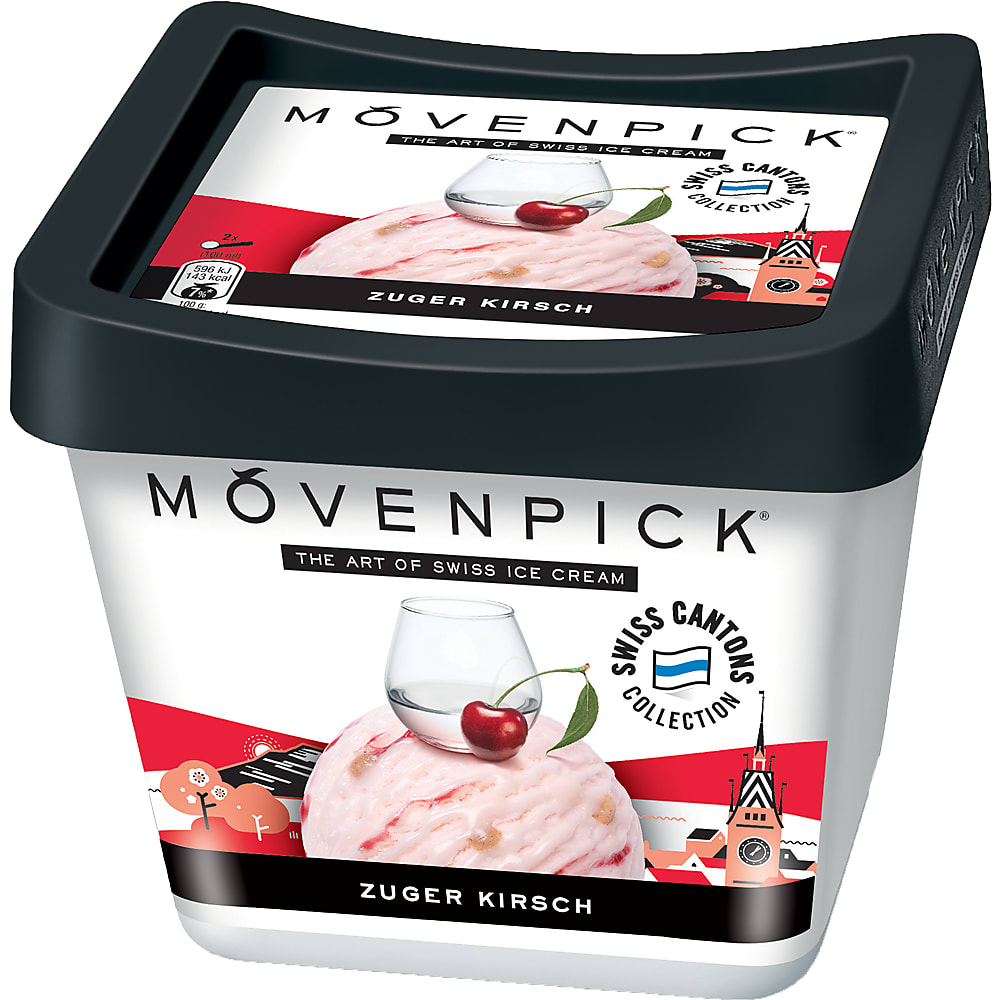 Mövenpick Swiss Cantons Collection · Crème glacée · Zuger Kirsch • Migros