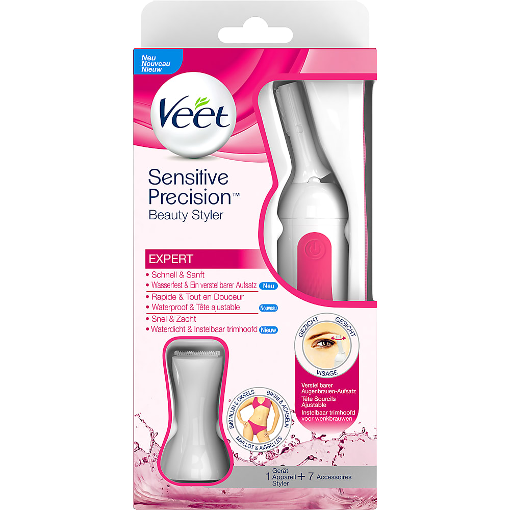 Veet Sensitive Precision · Precision trimmer for face and body · AA ...