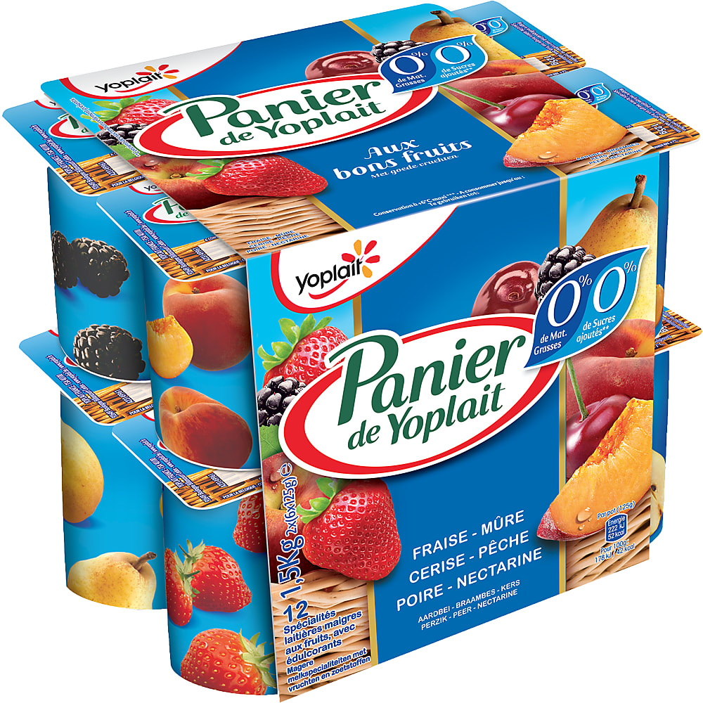 Yoplait Panier de Yoplait · Yogourts au lait écrémé aux fruits - 0% ...