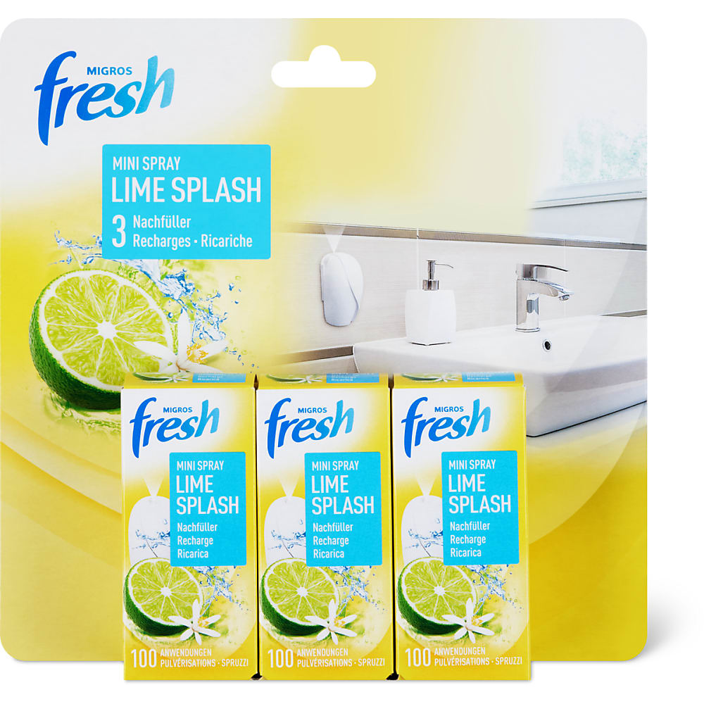 Migros Fresh · mini spray · Lime Splash • Migros