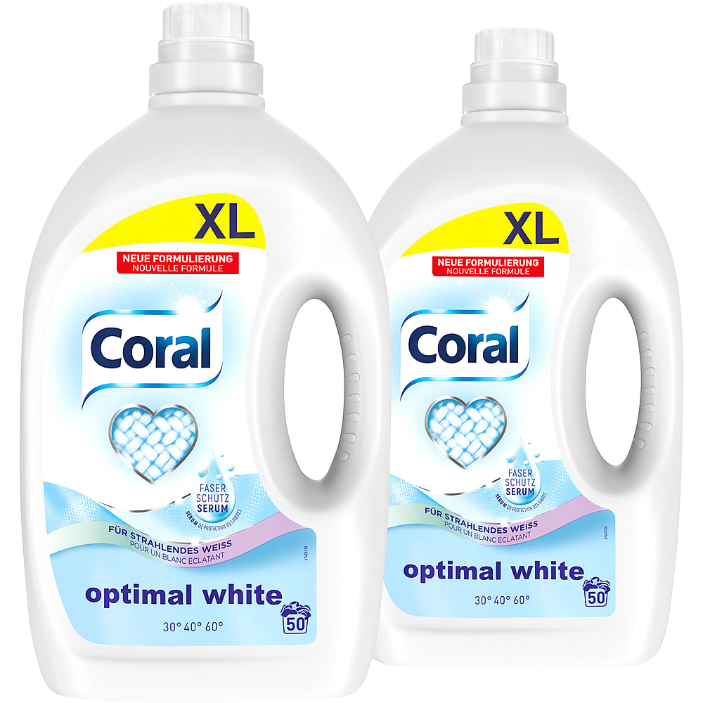 Coral Optimal White · Lessive liquide · Optimal White • Migros