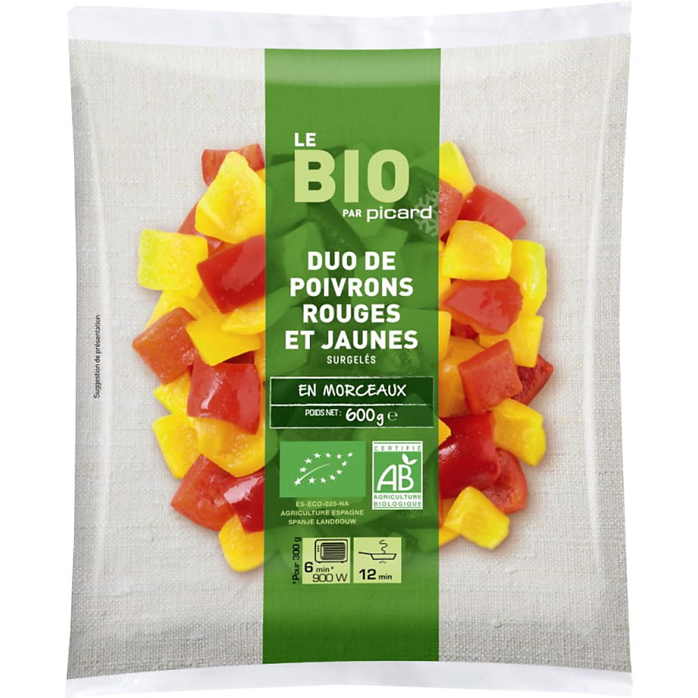 Picard · Duo de poivrons Bio · rouges et jaunes • Migros