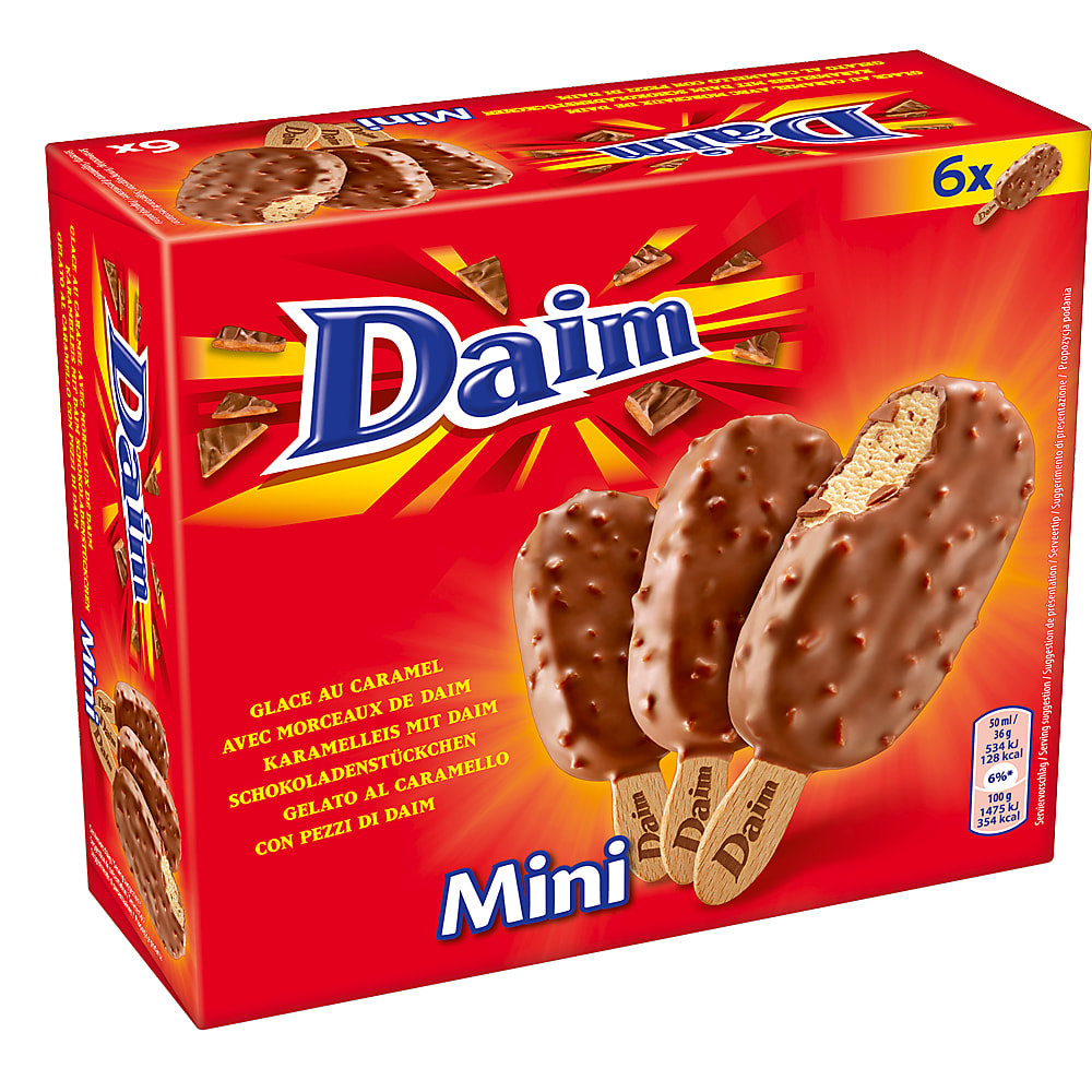 Daim · Glace au caramel avec morceaux de Daim • Migros