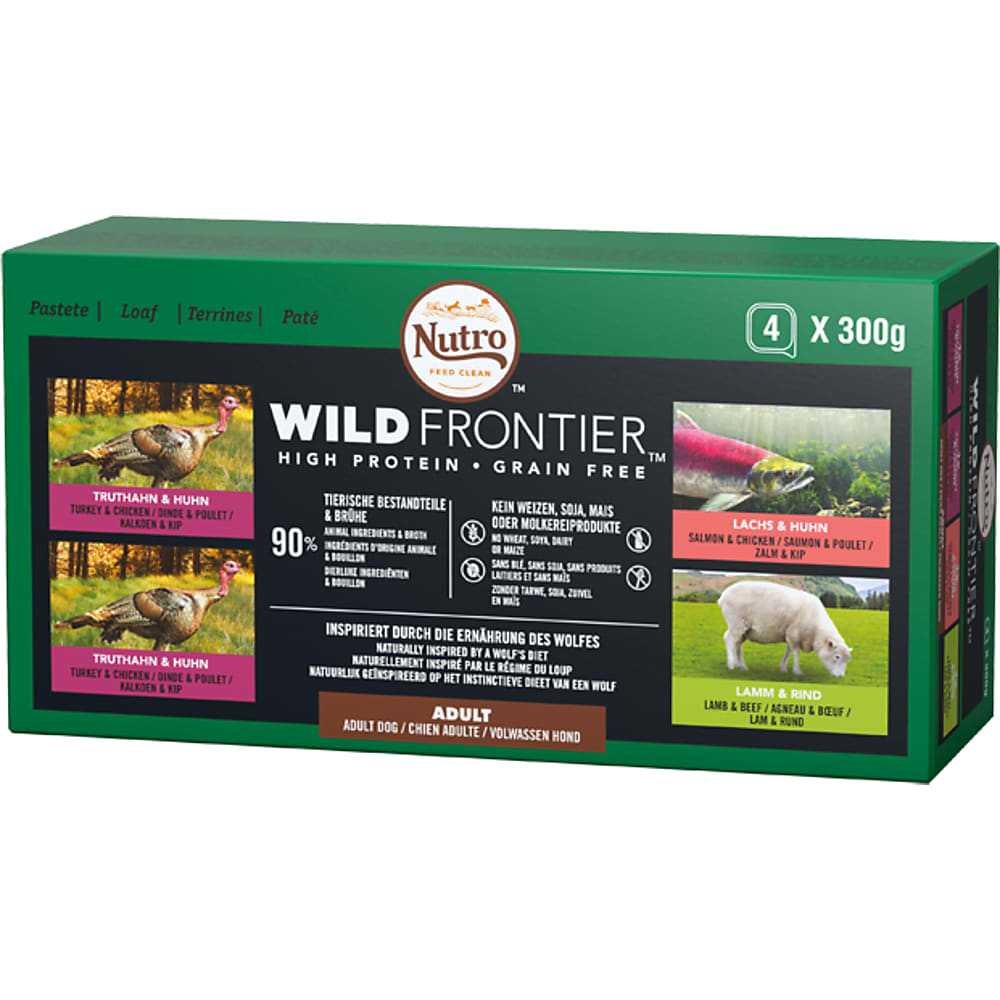 Nutro · Hundefutter-Terrine · Truthahn und Poulet, Lachs und Poulet und ...