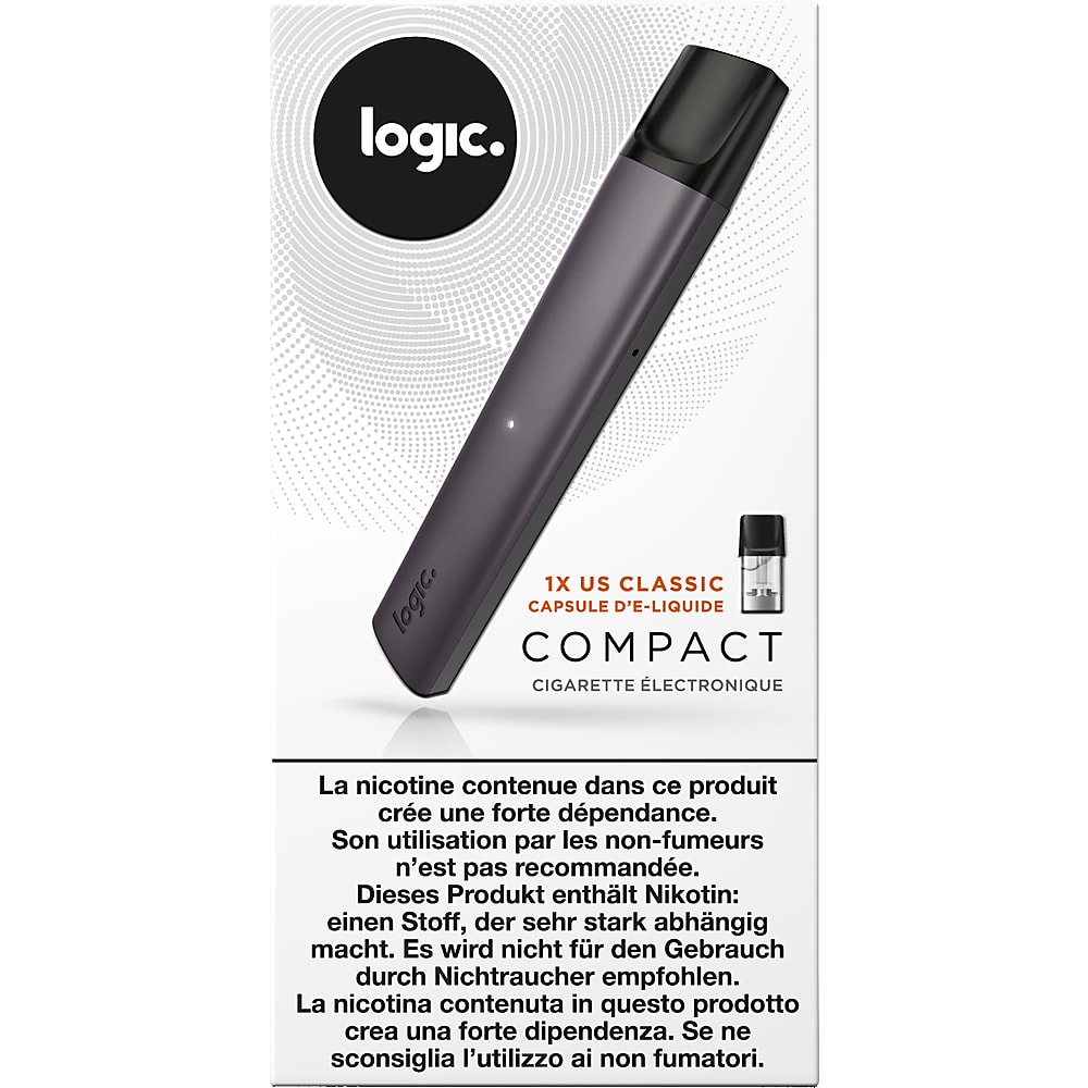logic. Compact · Cigarette électronique à Pods · Slate Grey • Migros