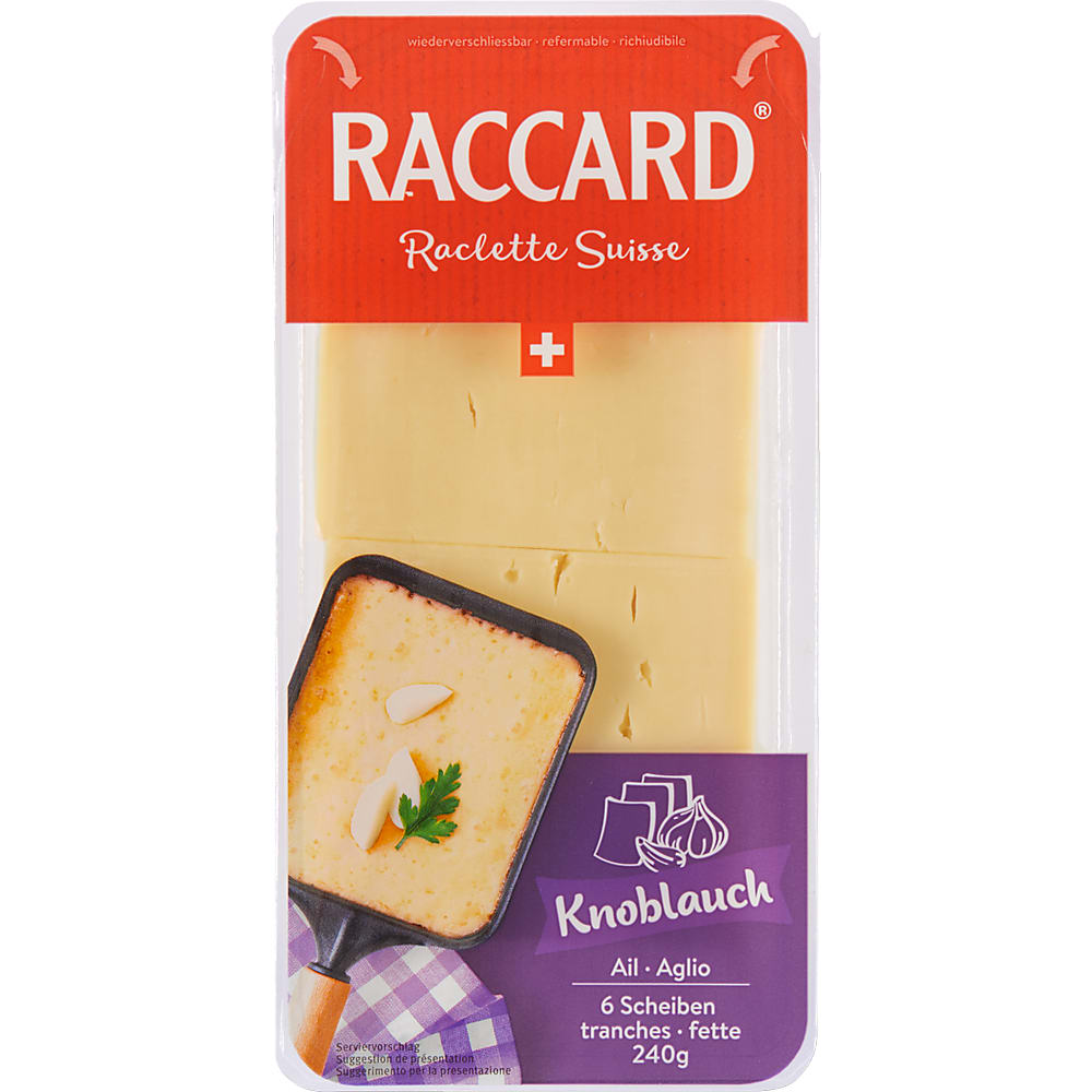 Raccard · Raclette · Garlic - 6 slices • Migros