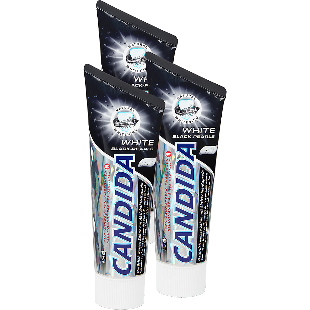 Candida · Toothpaste · White black-pearls • Migros