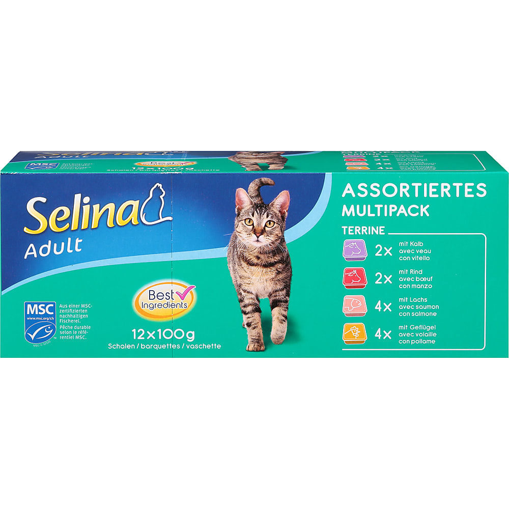Selina Adult · Wet cat food · 2x with calf, 2x with ring, 4x with ...