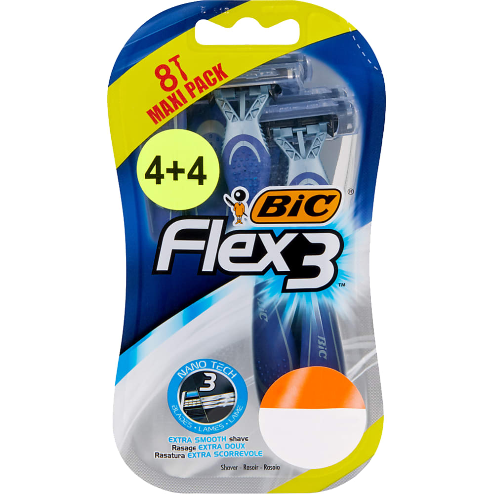 Bic Flex 3 · Rasierer · 3 Klingen • Migros